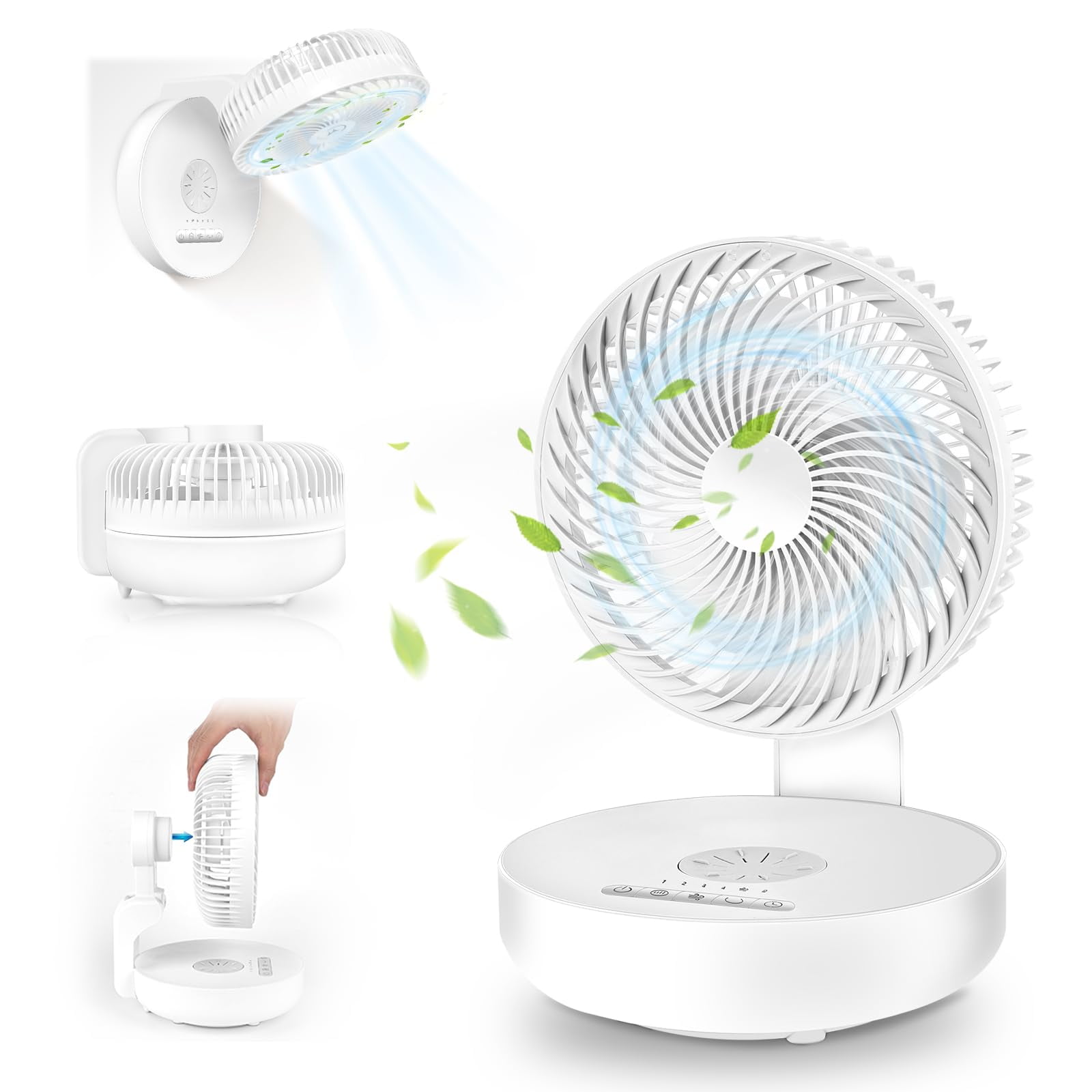 YOTOZU Waterproof Portable Travel Fan, Maglev Detachable Cordless ...