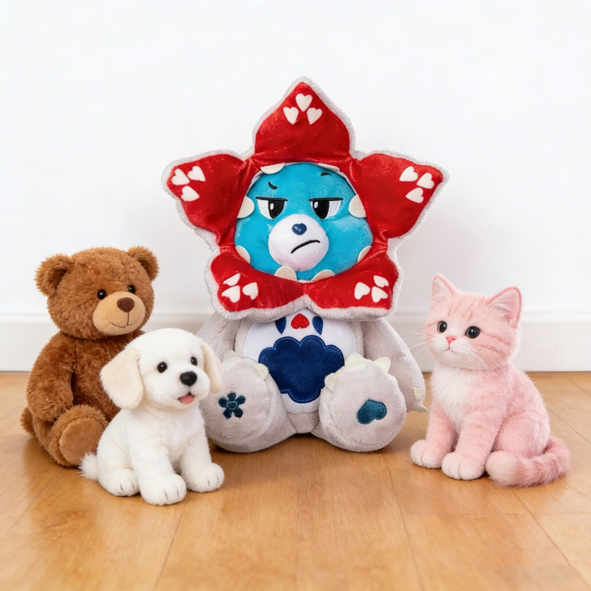 YOTQUSKI 12 Inch Demogorgon Care Bear Plush - Stra-nger Th-ings x Care ...