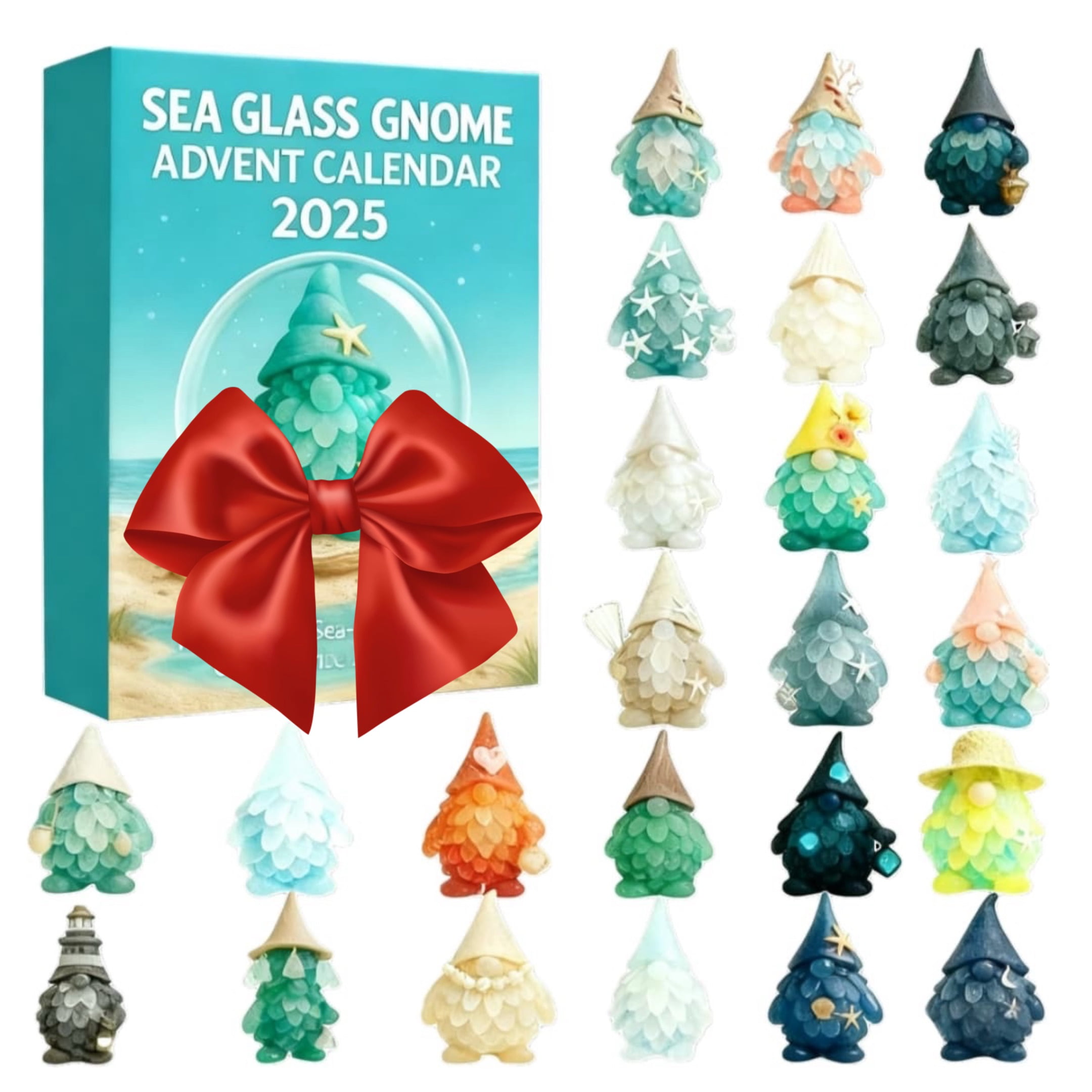 YOTQUSKI Advent Calendars, Christmas Gnome Advent Calendar 2025, Sea ...