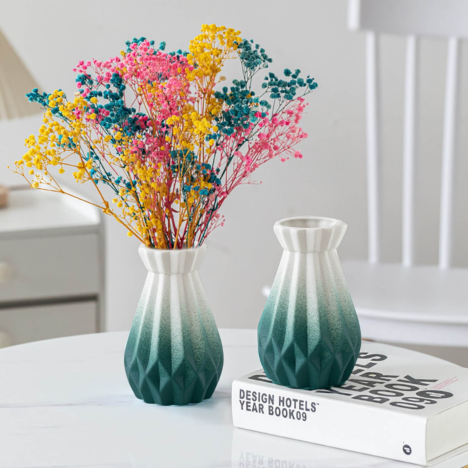 YOTQUSKI Ceramic Vase,Ceramic Vase Plastic Vase Living Room Decoration ...