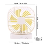 Chainplus 4 Inch Small USB Desk Fan, Mini Desktop Fan with Metal ...