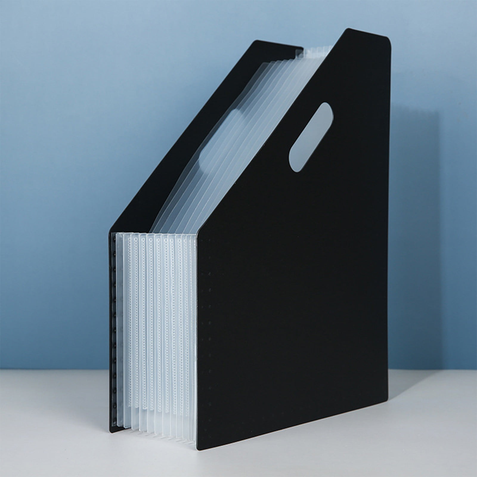 YOTQUSKI File Folder, Desktop Vertical Slanted Mouth Organ Folder ...