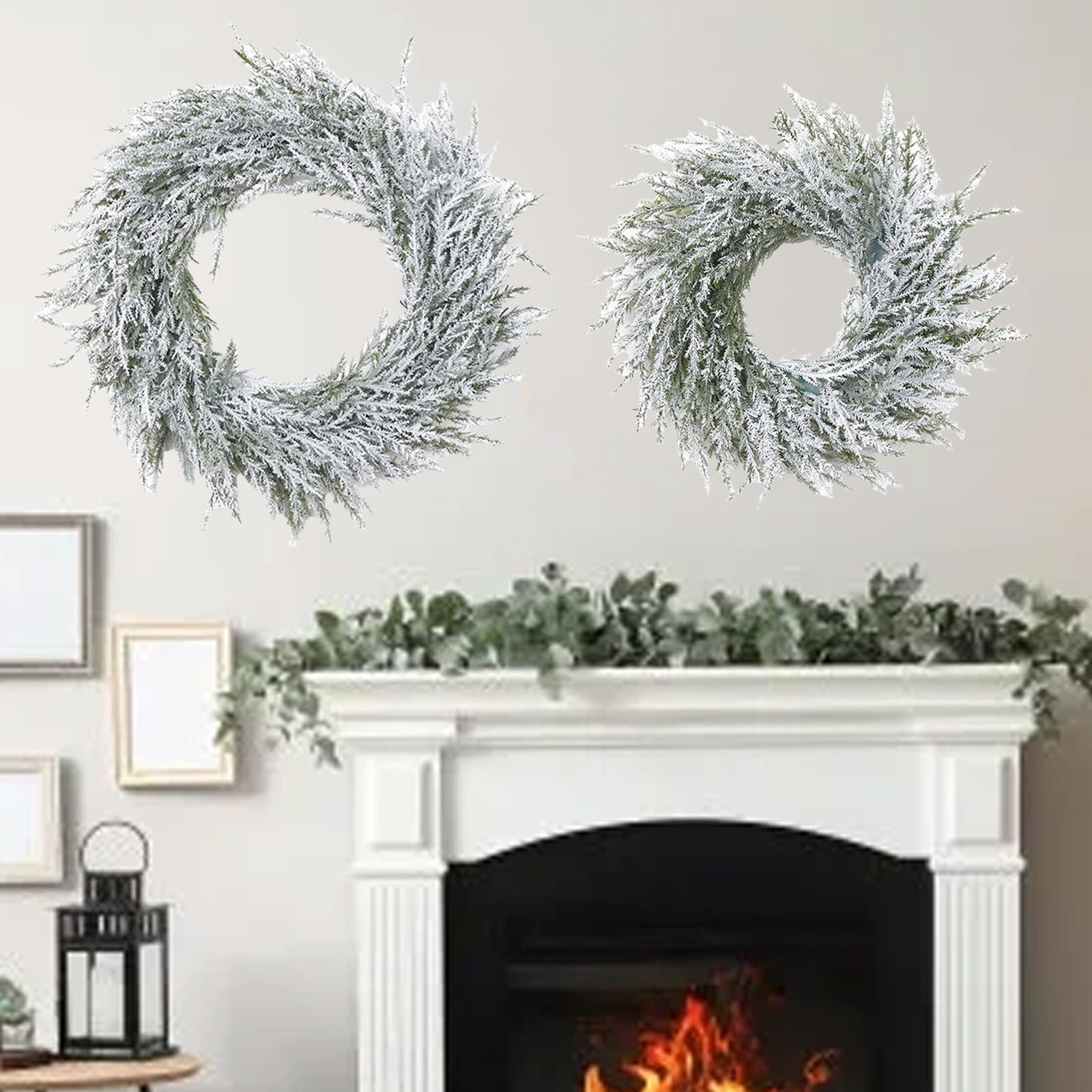 YOTQUSKI Garland Christmas Decor, Christmas Wreath, Window Door ...