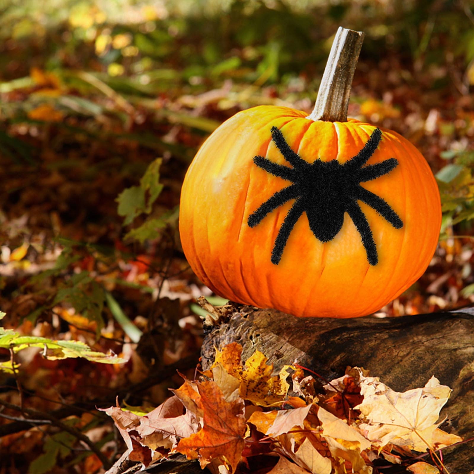 YOTQUSKI Halloween Spider,Halloween Spider Decorations,with Burrs and ...