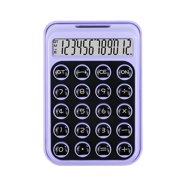 Mr. Pen Mechanical Calculator Pink 12-Digit Large LCD Display Big ...