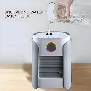 Be Home Portable Air Conditioner Fan, Dual Water Tanks, Mini Desk AC, 3 ...