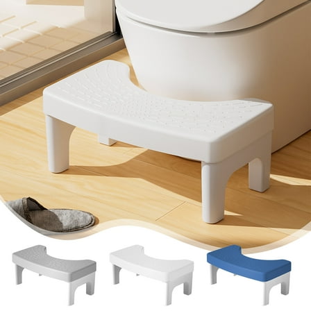 Squatty Potty, Toilet Stool, Adjustable 7" & 9", Bamboo Flip - Walmart.com