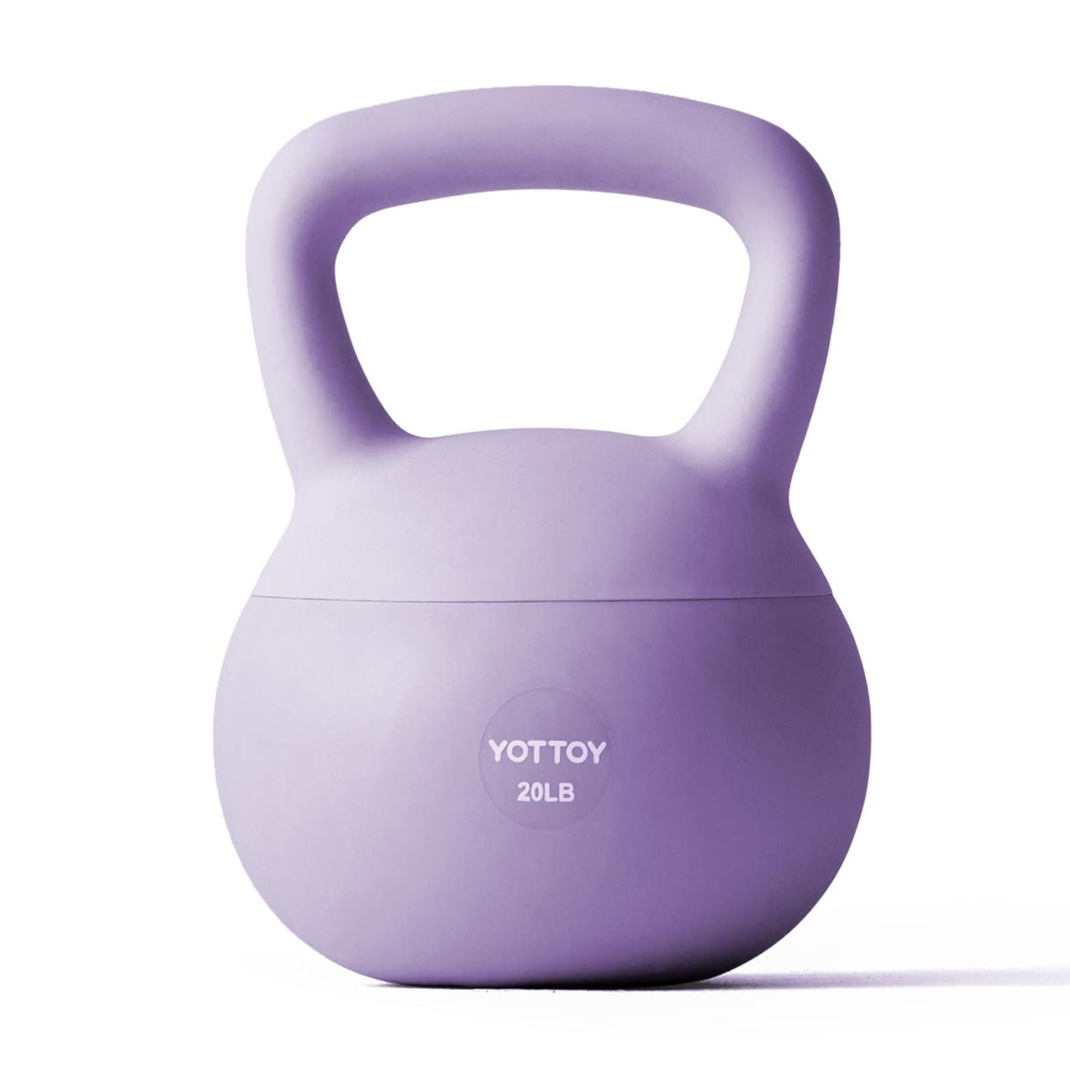 YOTTOY 20 lb Soft Kettlebell — Purple, Anti-Slip Grip,Weight for Home ...