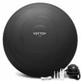 YOTTOY Anti-Burst Exercise Ball 65 cm, Extra Thick, Supports Up to 2000 ...