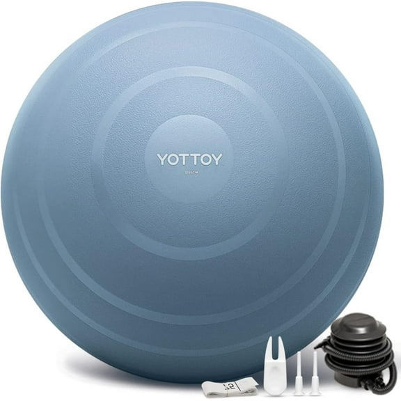 ZZkhGO Yoga Exercise Ball, Anti-Burst Fitness Pump for Pilates ...