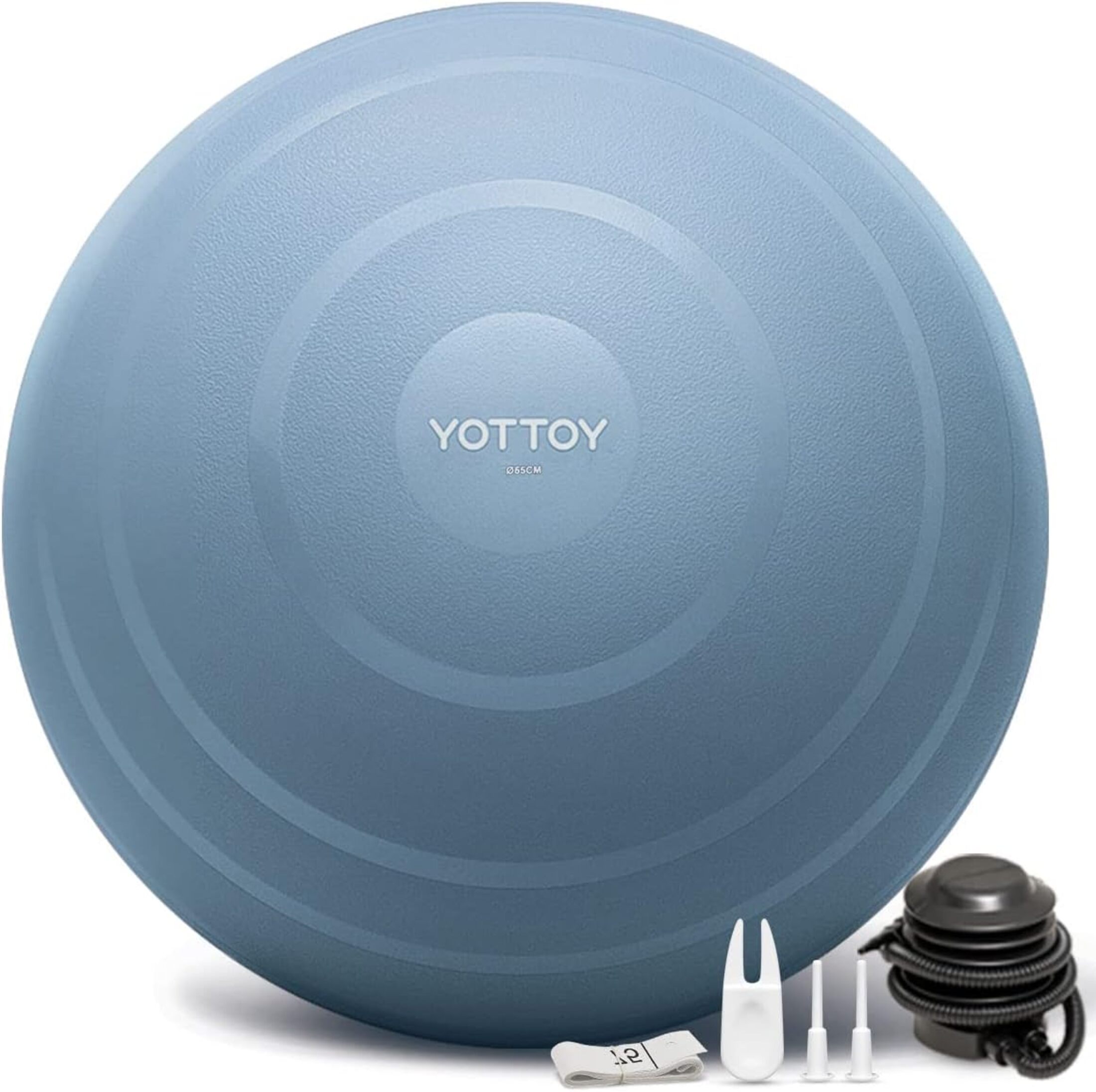 YOTTOY Anti-Burst Exercise Ball for Working Out, Yoga Ball for ...