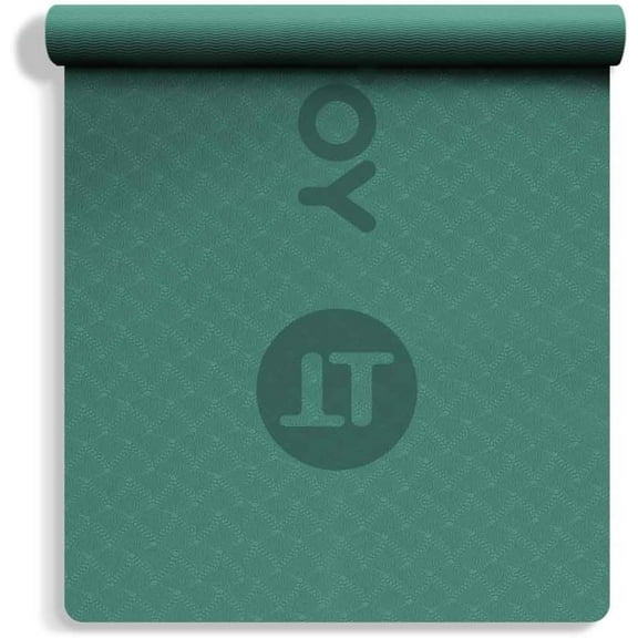 Extra Wide Yoga Mat for Men Women (72"L x 36"W) Non Slip Fitness & Exercise with Alignment Marks ...