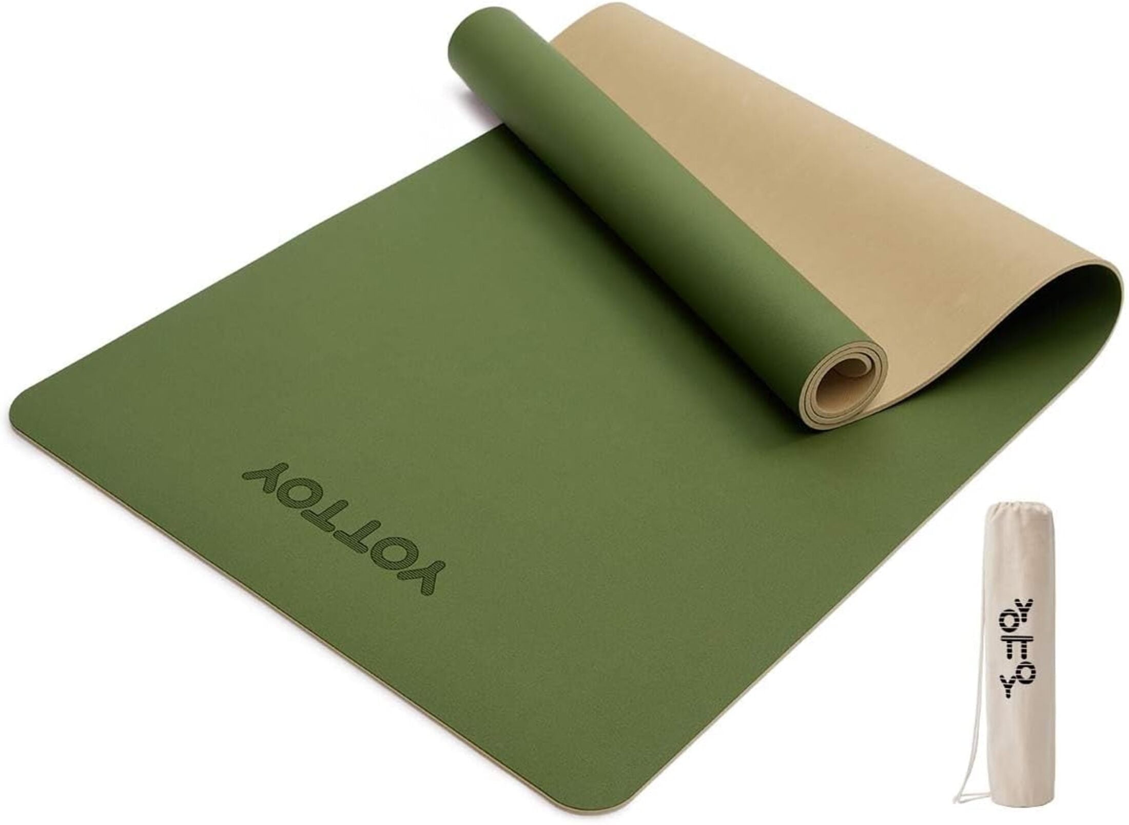 YOTTOY Yoga Mat,Non-Slip Hot Yoga Mat with Anti-Tear Design and ...