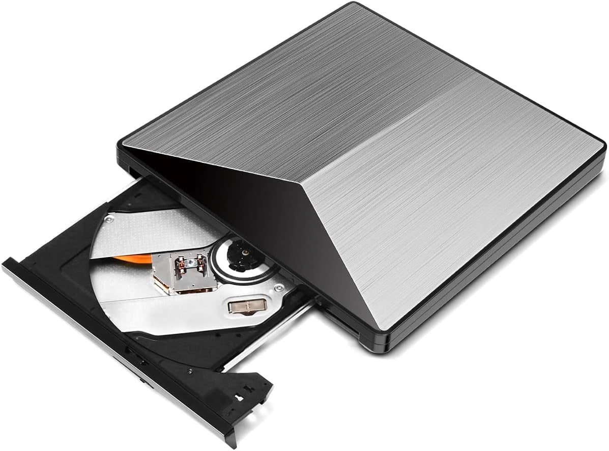 YOTUO External CD DVD Drive for Laptop & PC, Portable USB 3.0 and Type ...