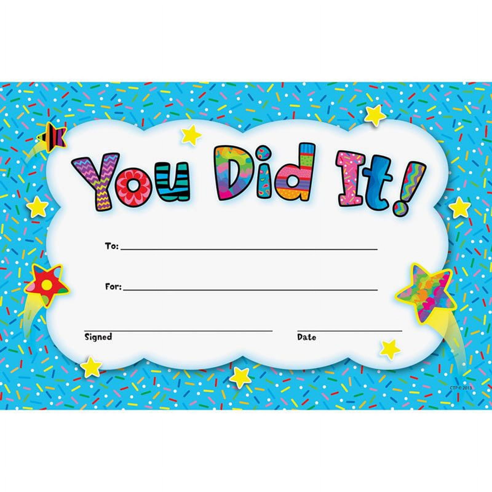 CTP1332 - You Did It! Award by Creative Teaching Press - Walmart.com