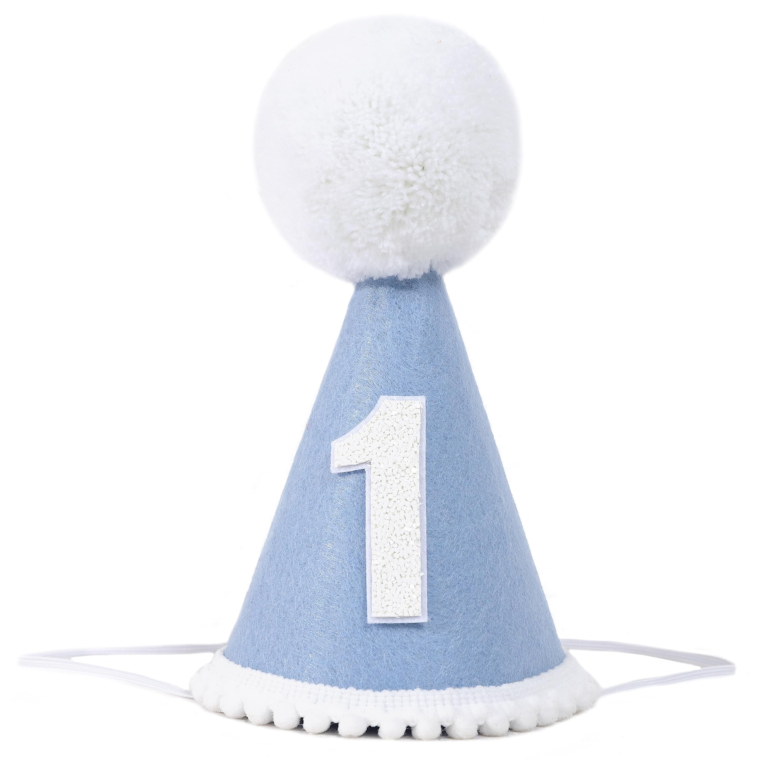 YOUAME Blue 1st Birthday MMF7 Party Hat - Crown for Birthday ...