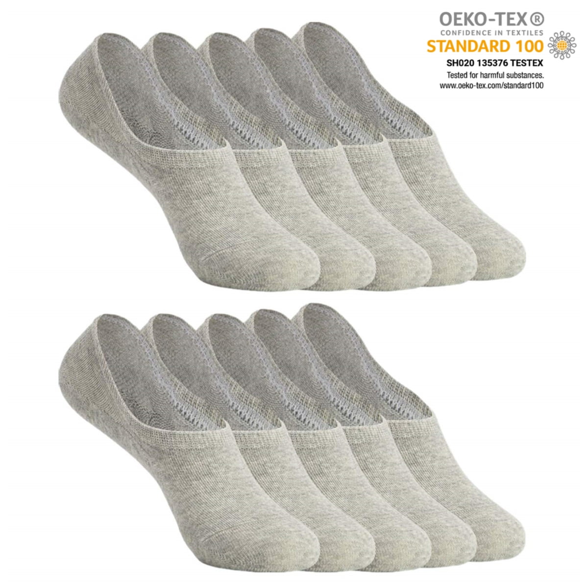 YOUCHAN Women and Men No Show Socks Low Cut Anti-Slid Casual Invisible ...