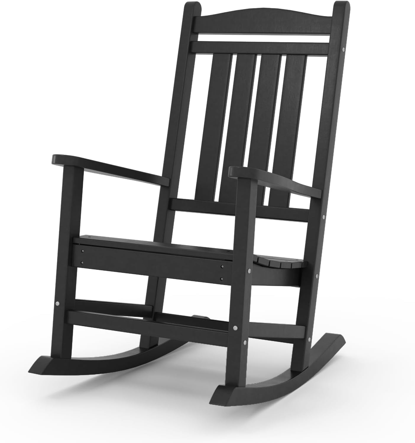 YOUDENOVA Set of 1 Polywood HDPE Outdoor Rocking Chairs, High Back ...