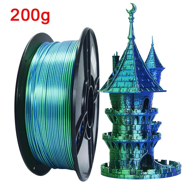 YOUGO 3D Printer Filament Dual Color PLA 200g Silk PLA 1.75mm ...