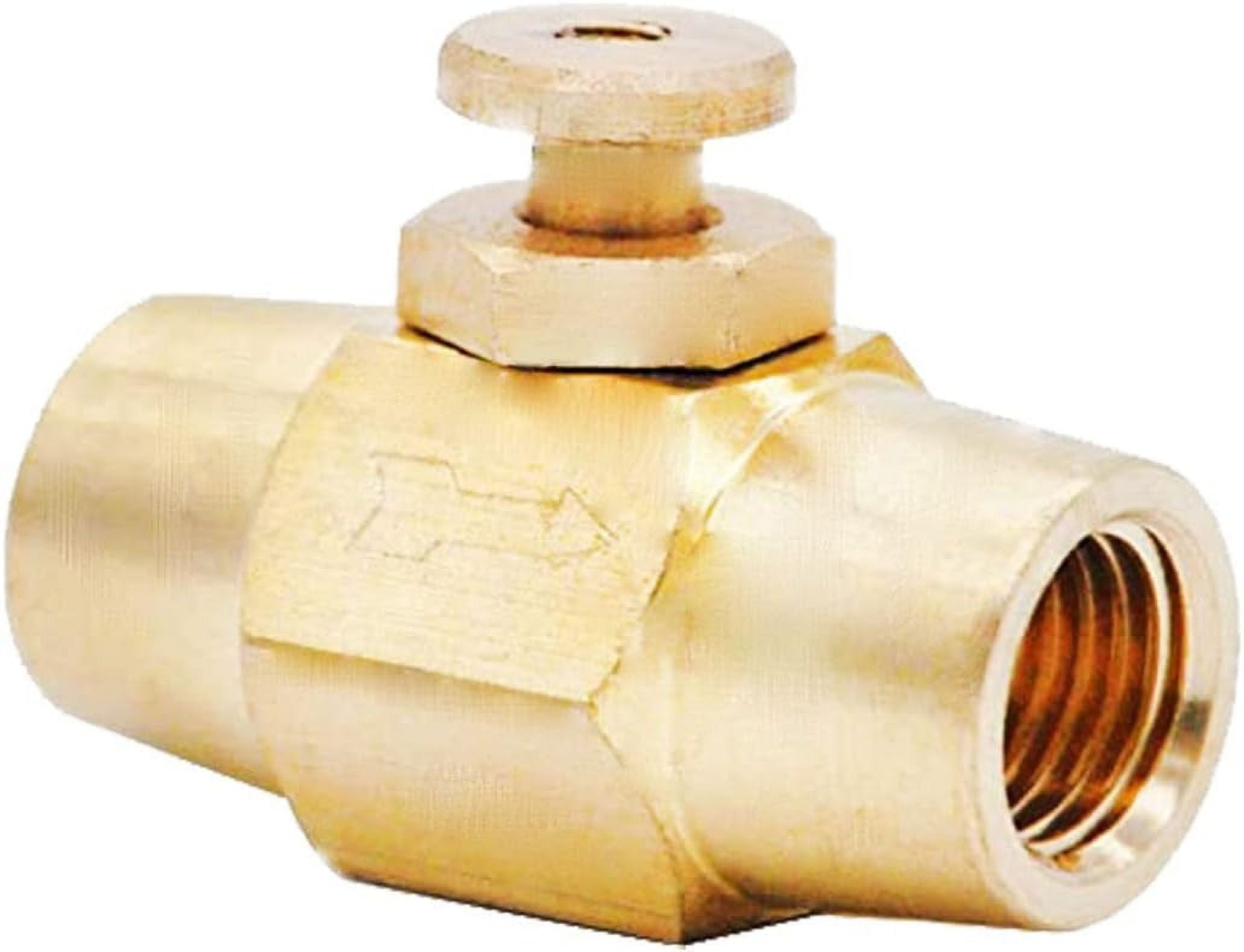YOUHO 1PCS Brass Push Button Check Valve, 1/4" NPT Female Thread, Air ...