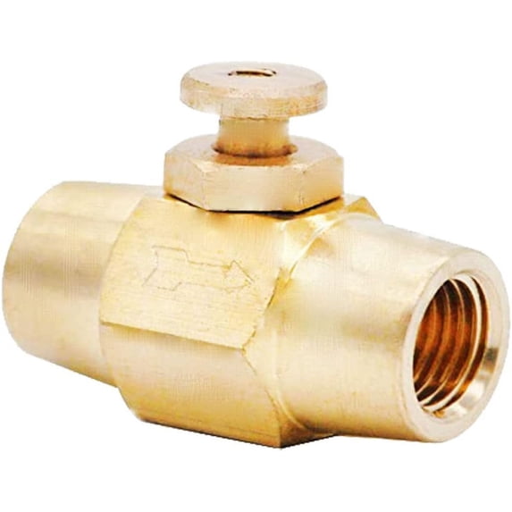 YOUHO 1PCS Brass Push Button Check Valve, 1/4" NPT Female Thread, Air ...
