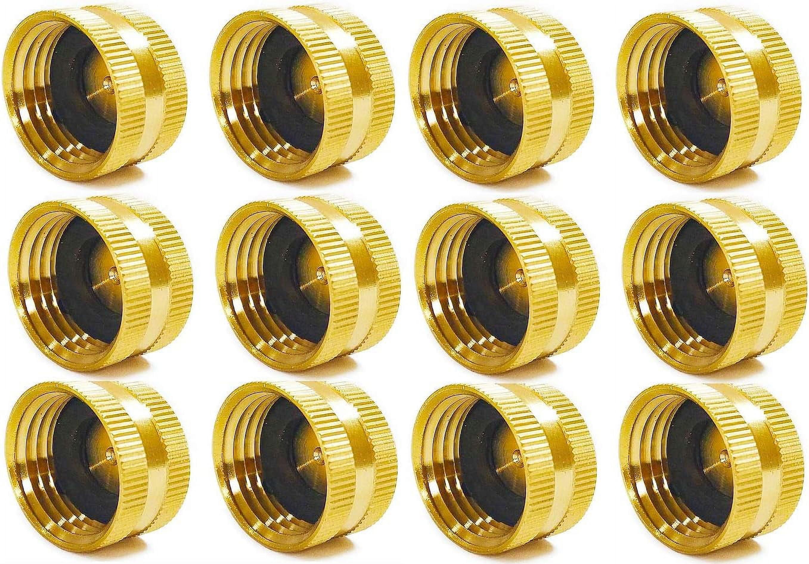 YOUHO Garden Hose Brass Hose Cap with Washers, 3/4"， Garden Hose ...