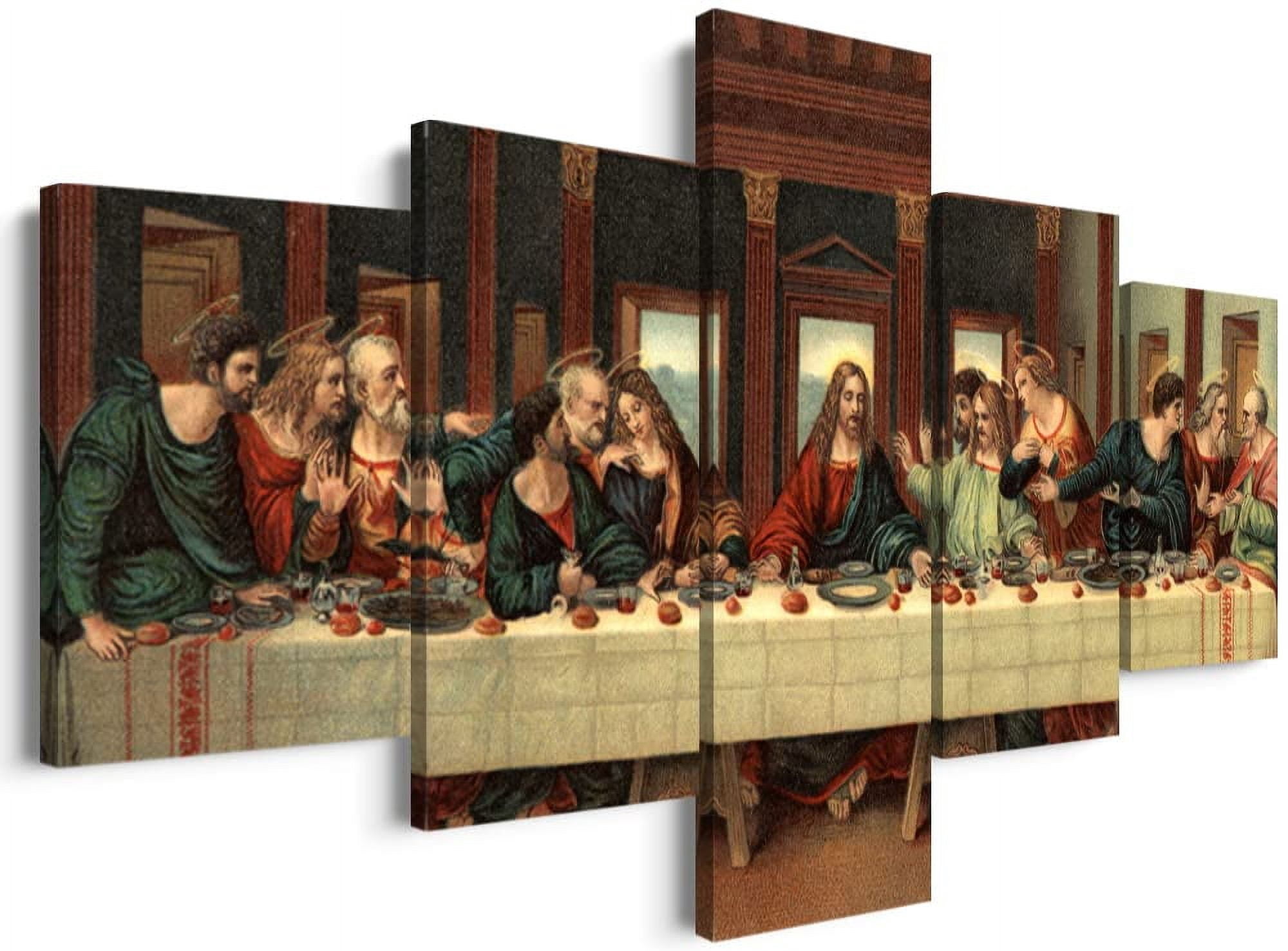 YOUHONG 5 Piece Last Supper Wall Art Christian Wall Decor Jesus Posters ...