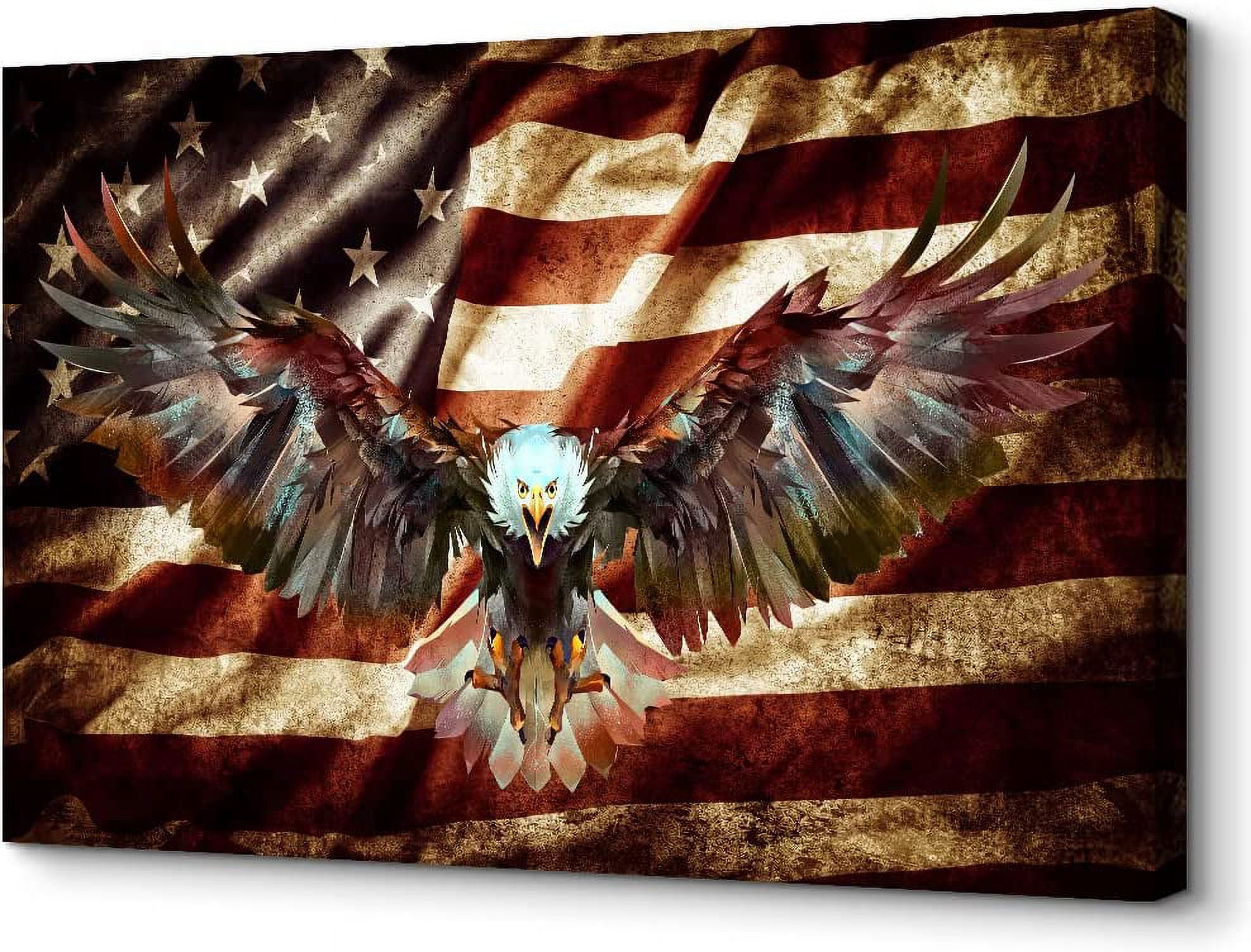 YOUHONG American Flag Decor American Flag Picture American Flag Wall ...
