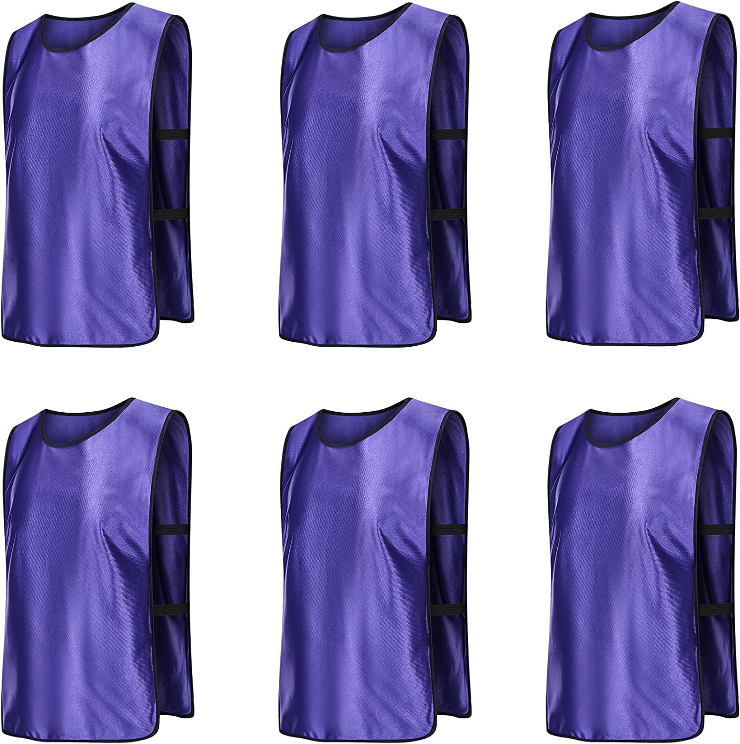 YOUI-GIFTS 6 Pack Scrimmage Vests/Sport Pinnies/Soccer Bibs for Kid and ...