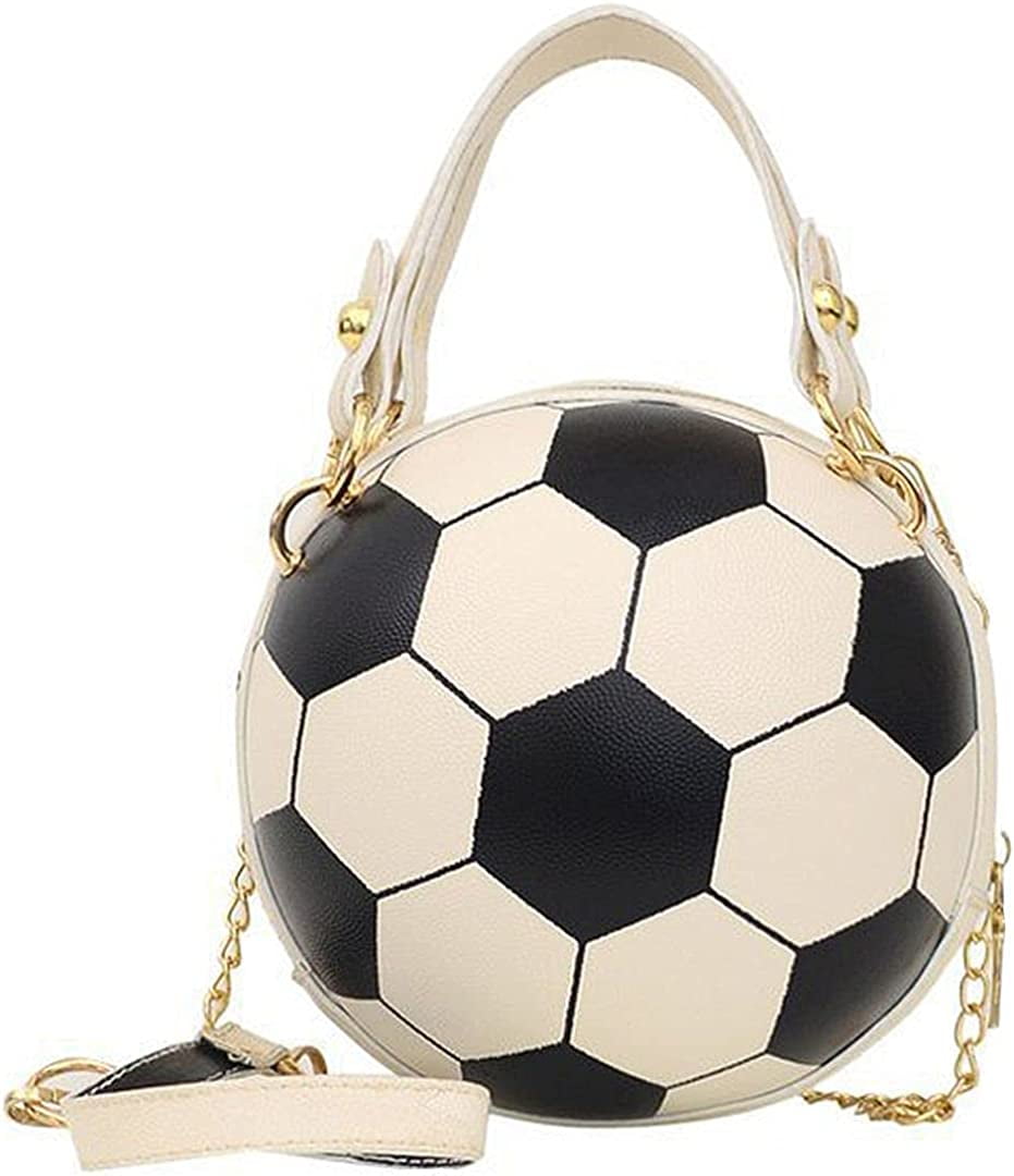 YOUI-GIFTS Basketball Shaped Cross Body Bag Round Handbag PU Leather ...