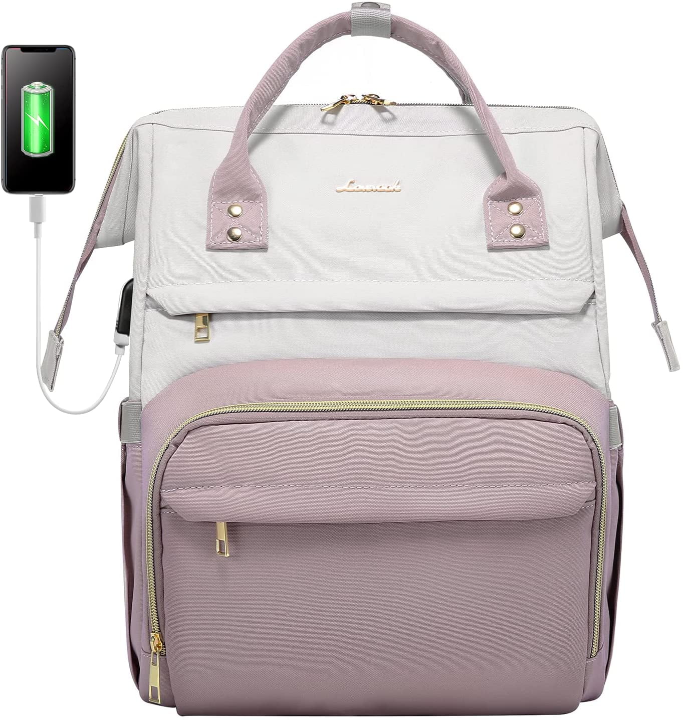 YOUI-GIFTS Laptop Backpack for Women Fashion Business Computer ...