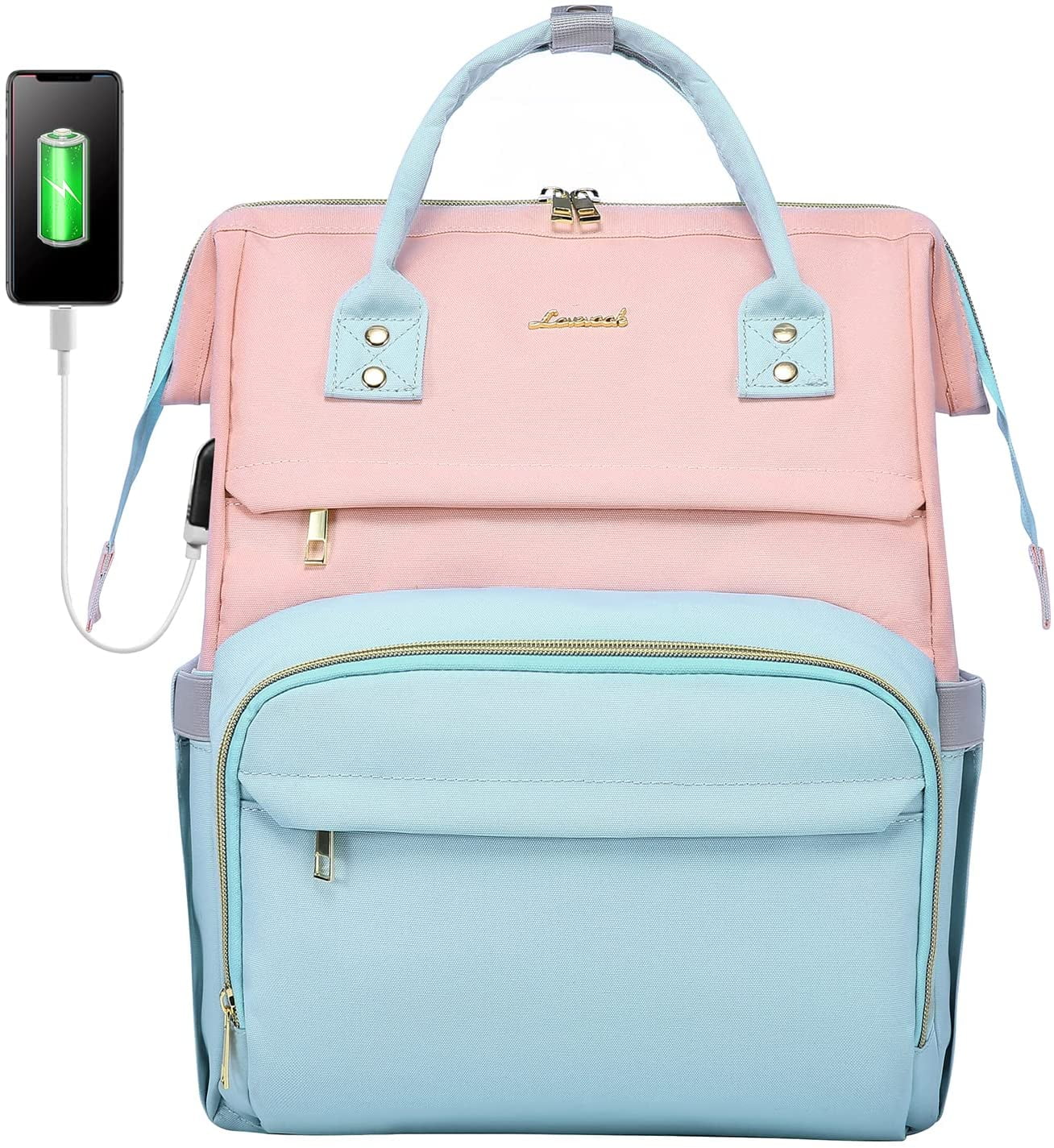 YOUI-GIFTS Laptop Backpack for Women Fashion Business Computer ...