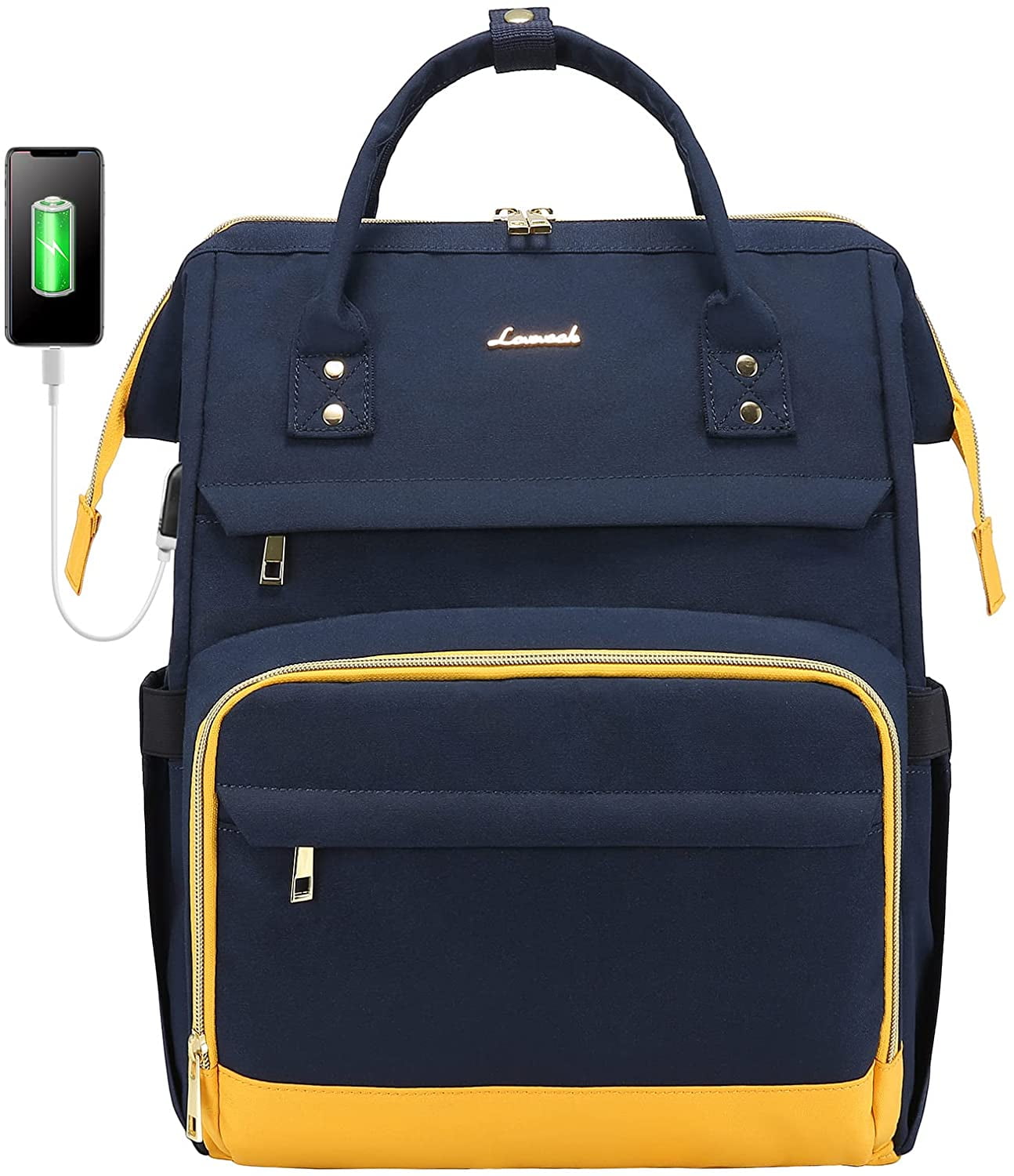 YOUI-GIFTS Laptop Backpack for Women Work Backpack Purse 15.6 Inch ...