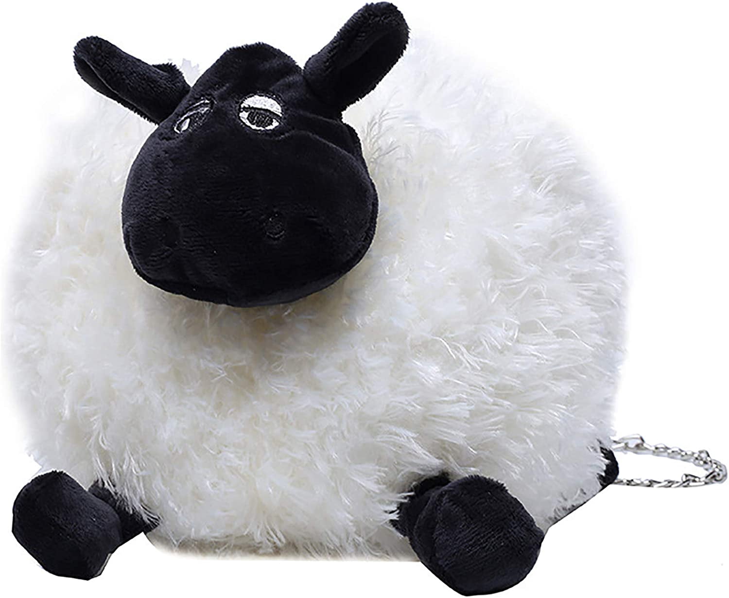 YOUI-GIFTS Plush Animal Handbag Faux Fur Crossbody Bag Fluffy Toy ...