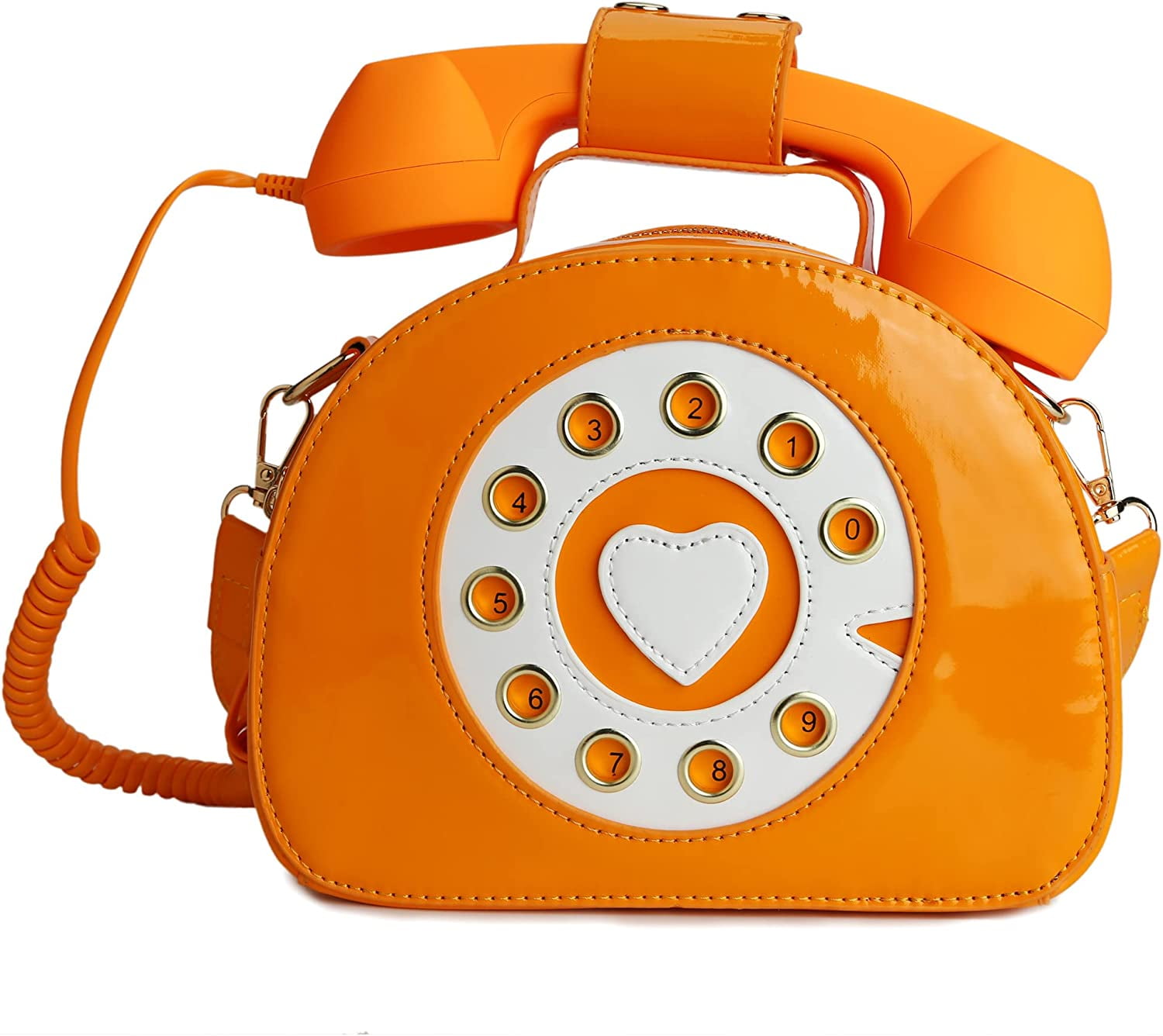 YOUI-GIFTS Retro dial telephone Crossbody Shoulder Bag,Pu Movable ...