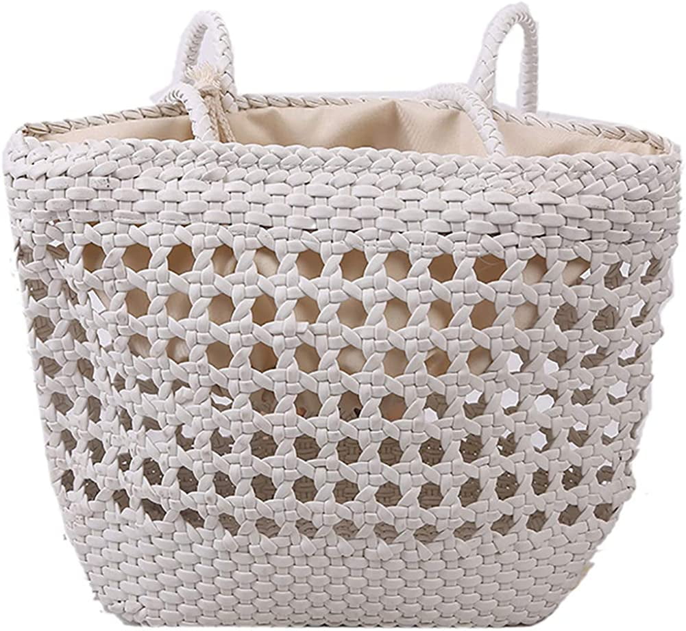 YOUI-GIFTS Women Straw Hollow Hangbag Drawstring Shoulder Messenger Bag ...