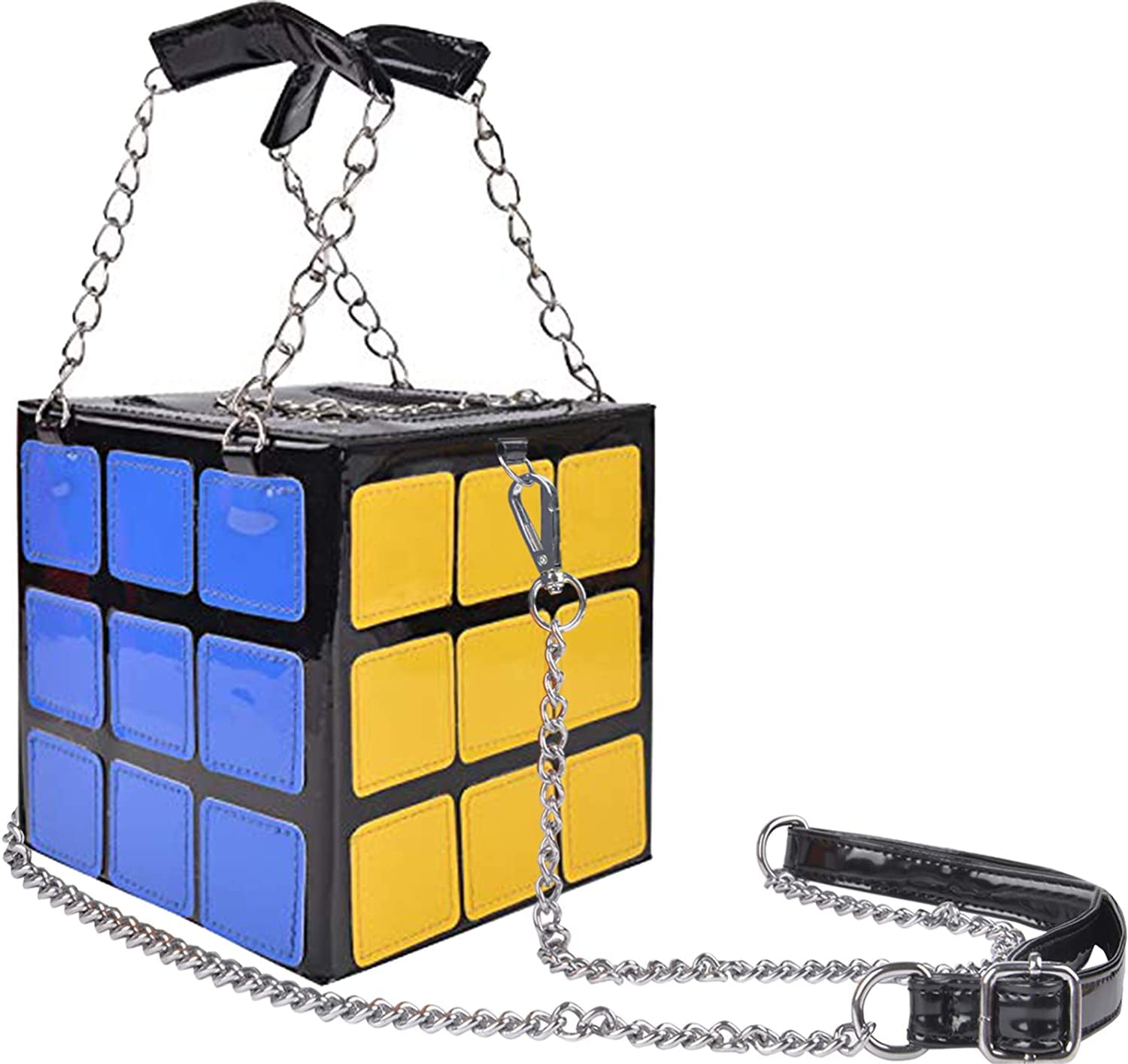 YOUI-GIFTS Women's Cute Cube Shape Handbag Magic Shoulder Bag Clutch ...