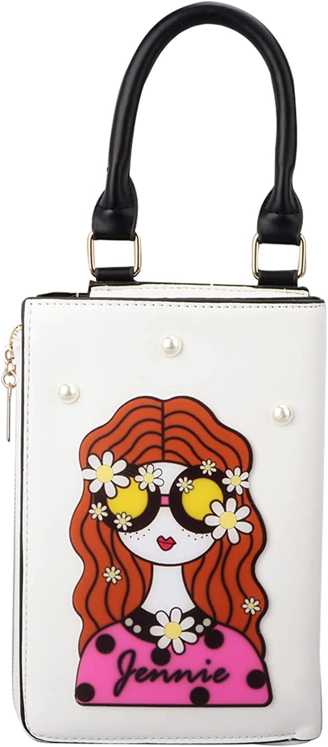 YOUI-GIFTS Women's Novelty Unique Girls Face Shoulder Purse Bags ...