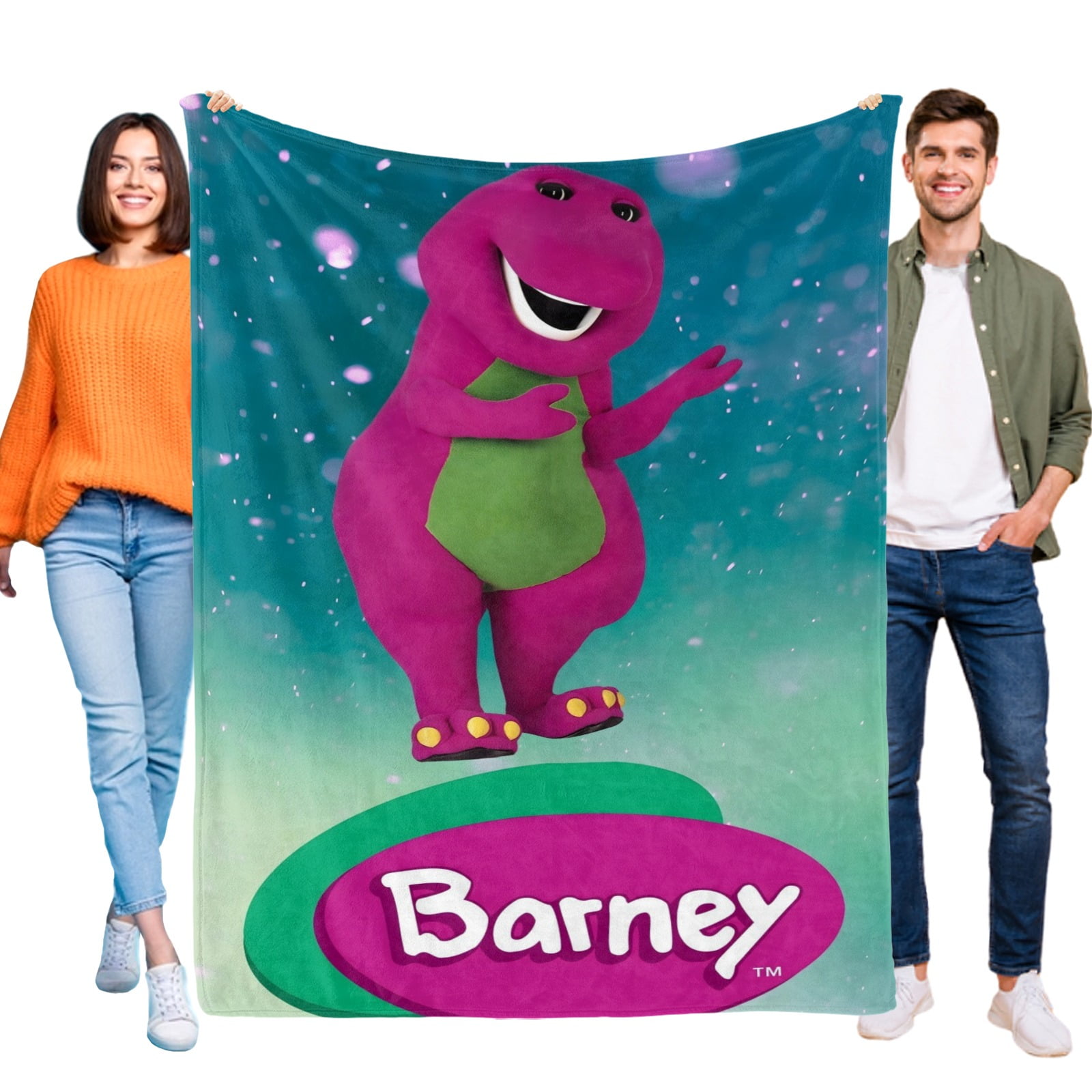 YOUJIANGYUN Barney and Friends-themed Pals Plush Throw Blanket Gifts ...