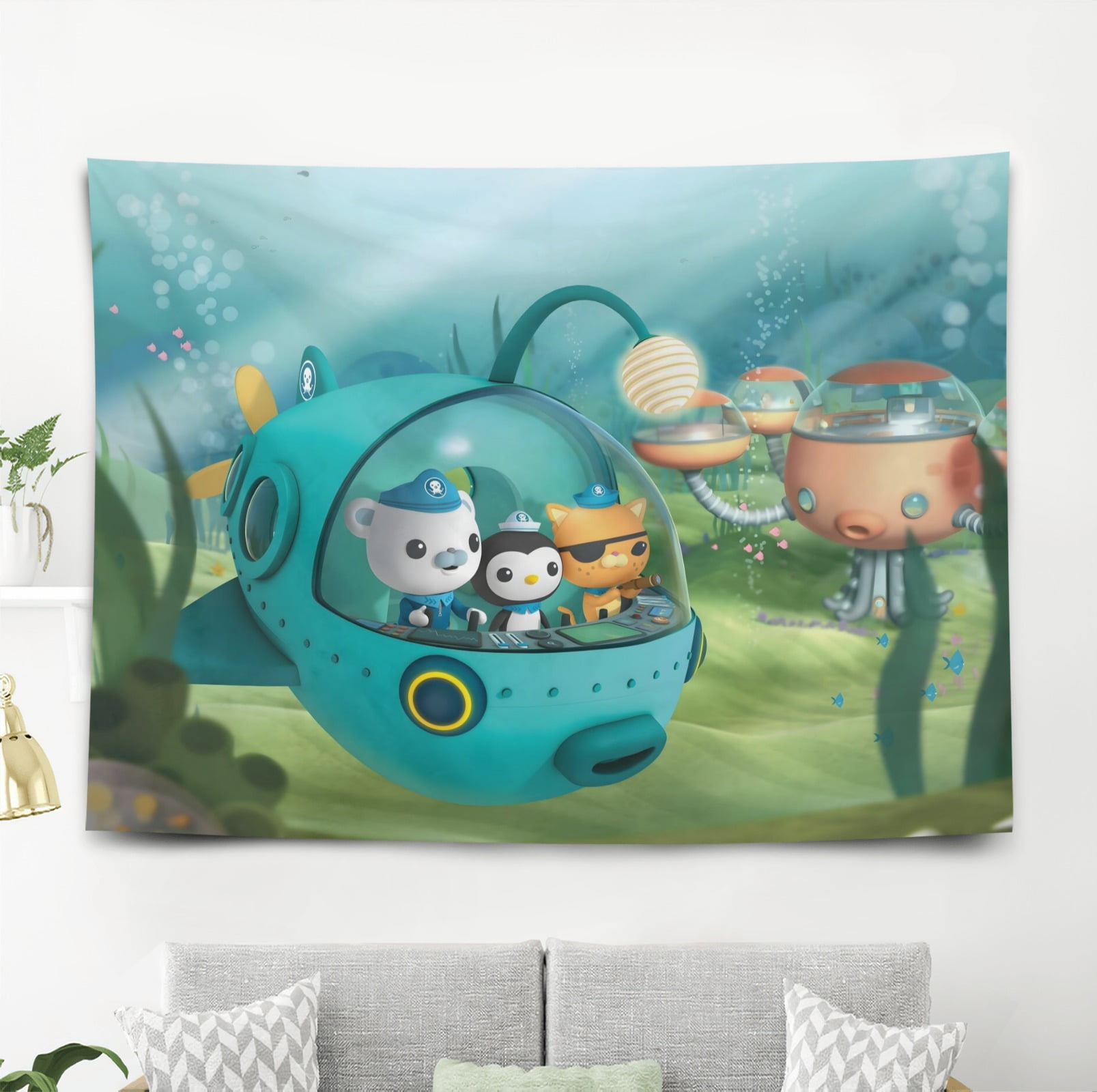 YOUJIANGYUN Octonauts-Theme Anti-pilling Tapestry Gift Wall Hanging ...
