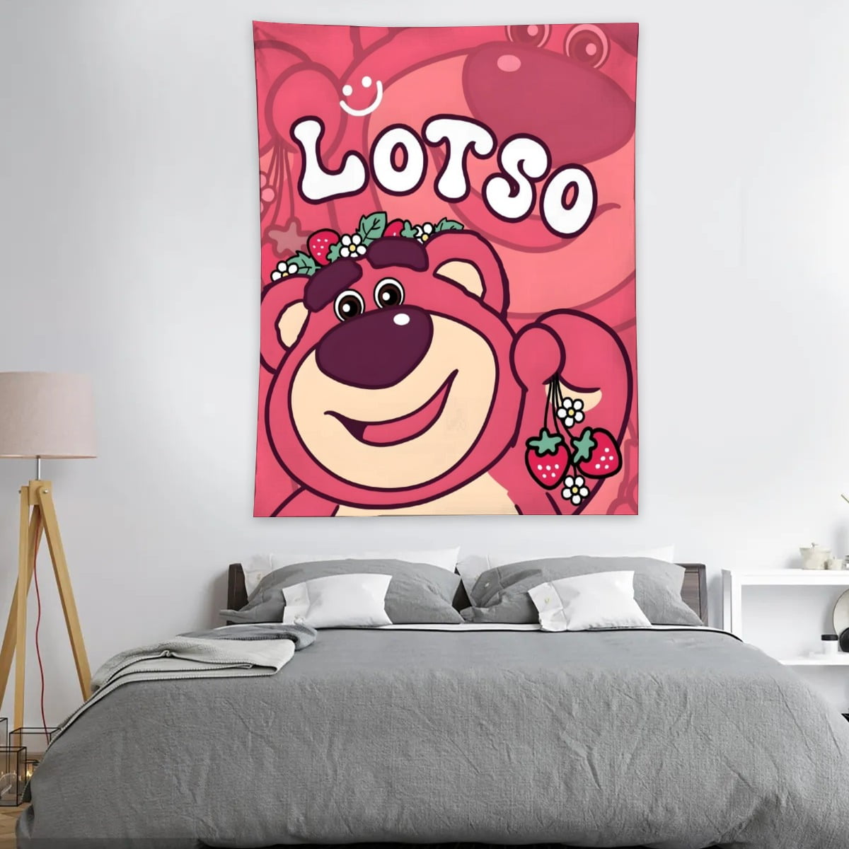YOUJIANGYUN Strawberry bear Lotso-Theme Anti-pilling Tapestry Gift Wall ...