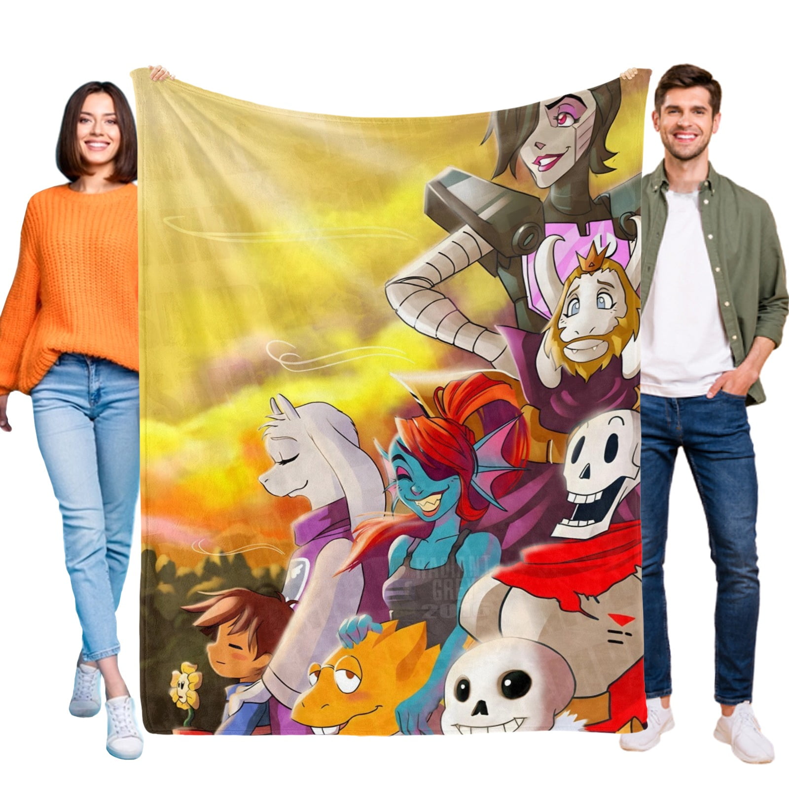 YOUJIANGYUN Undertale-themed Pals Plush Throw Blanket Gifts for Fans ...