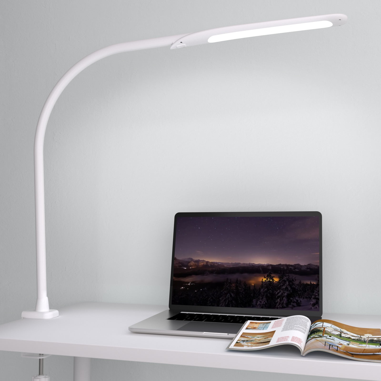YOUKOYI LED Desk Lamp with Clamp, Architect Desk Lamp for Home Office ...