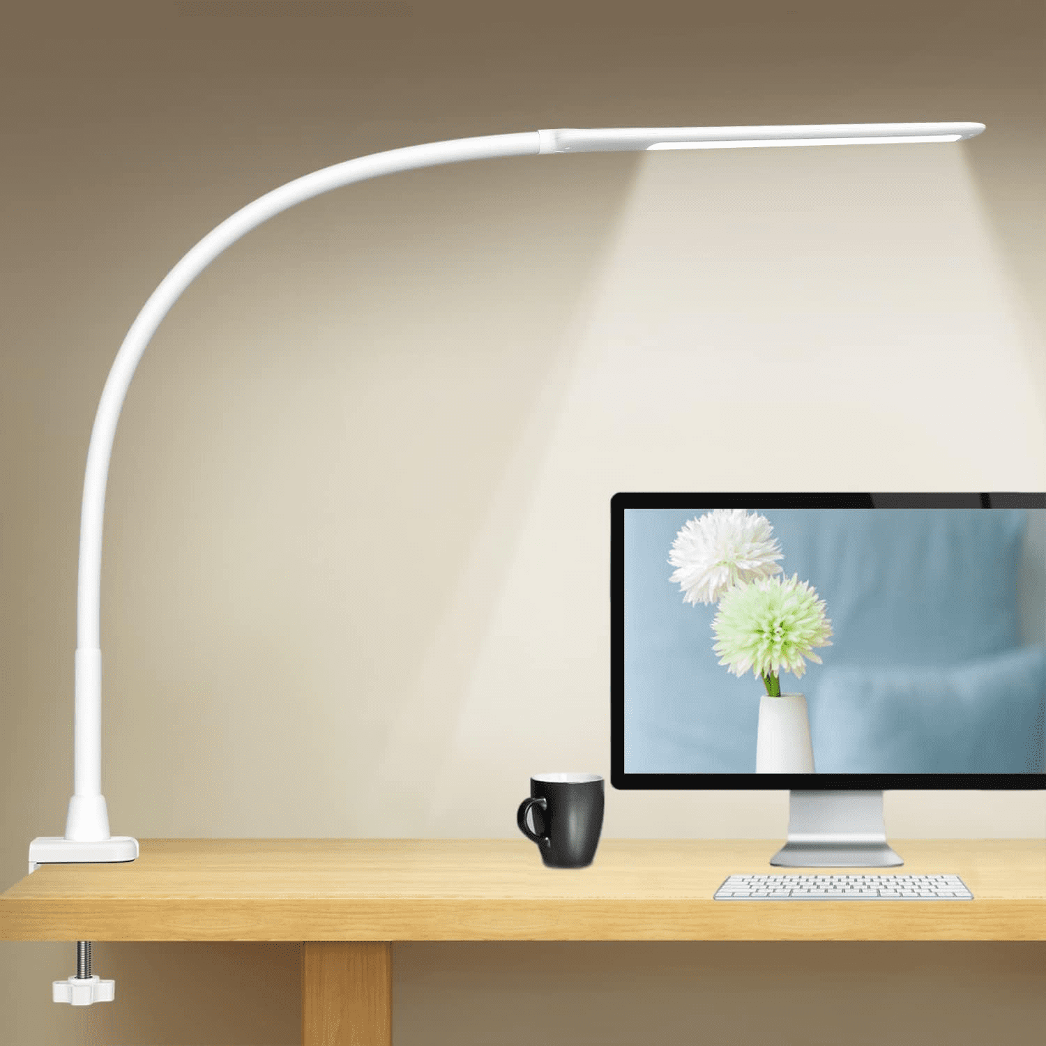 YOUKOYI LED Desk Lamp with Clamp,Flexible Gooseneck Architect Table ...