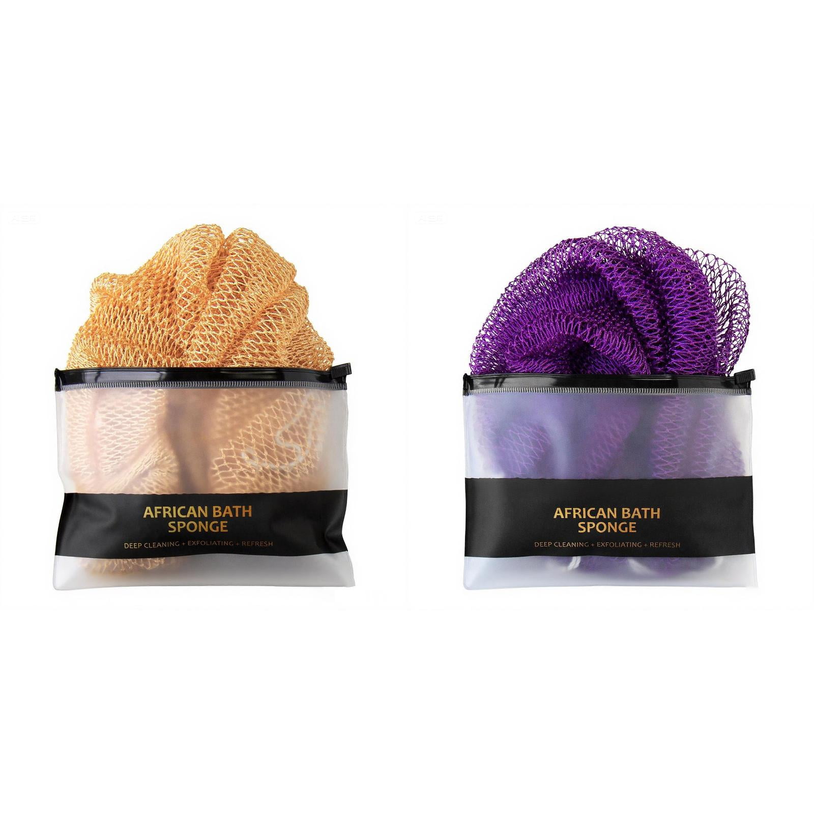 YOUMAI African Net Sponge Real African Exfoliating Body Scrubber Sponge ...