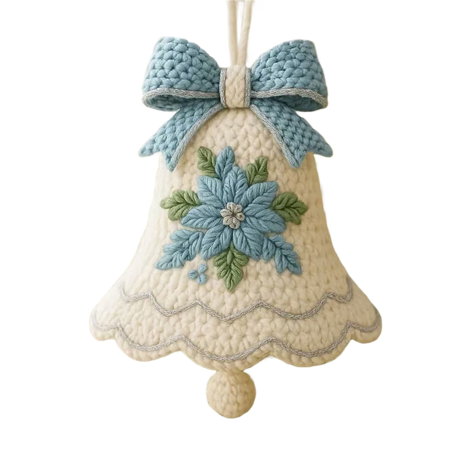 YOUMAI Crochet Christmas Bell Ornament Kit DIY Crochet Christmas Bell ...
