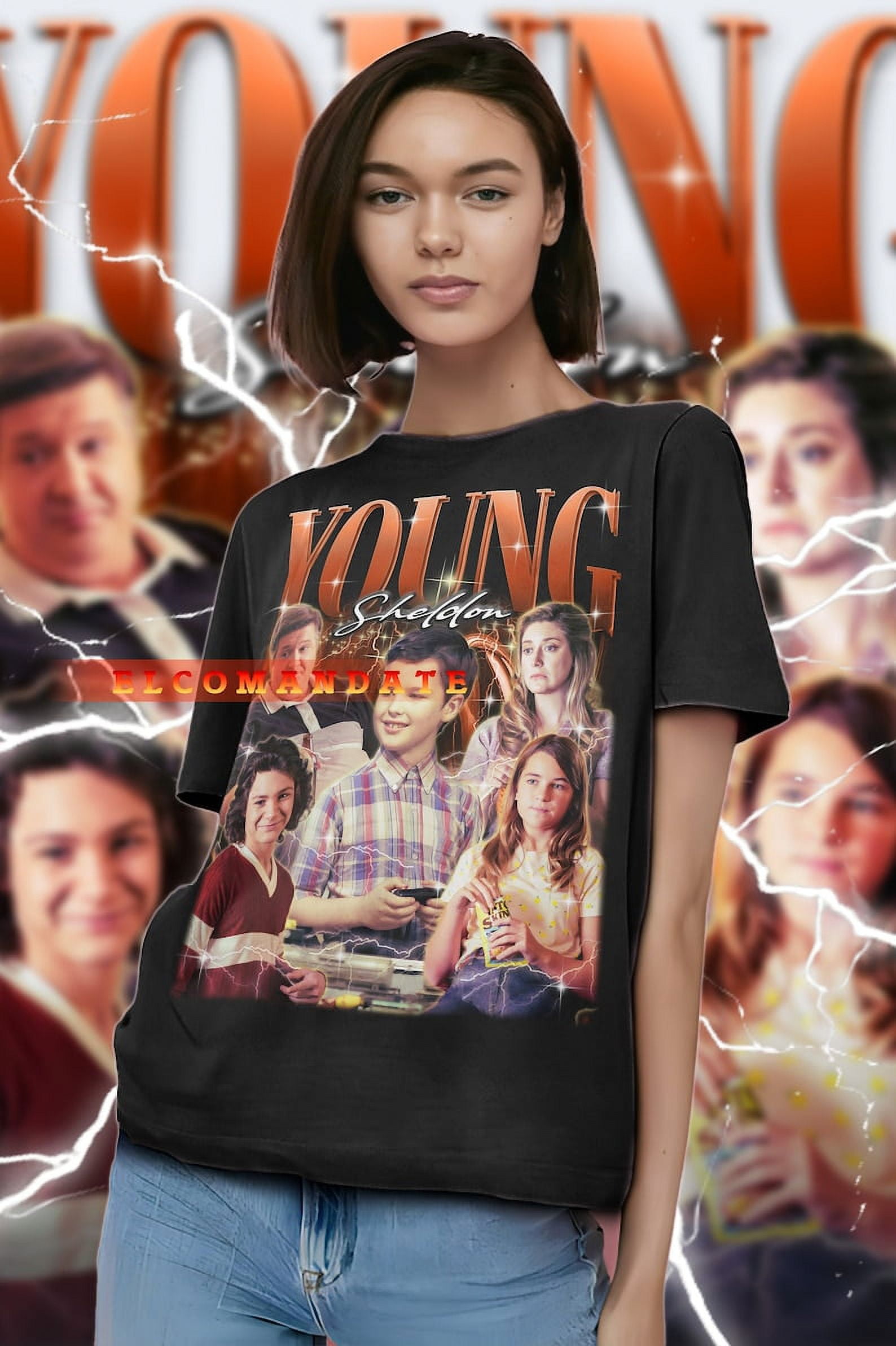 YOUNG SHELDON Vintage Shirt, Young Sheldon Homage Tshirt, Young Sheldon ...