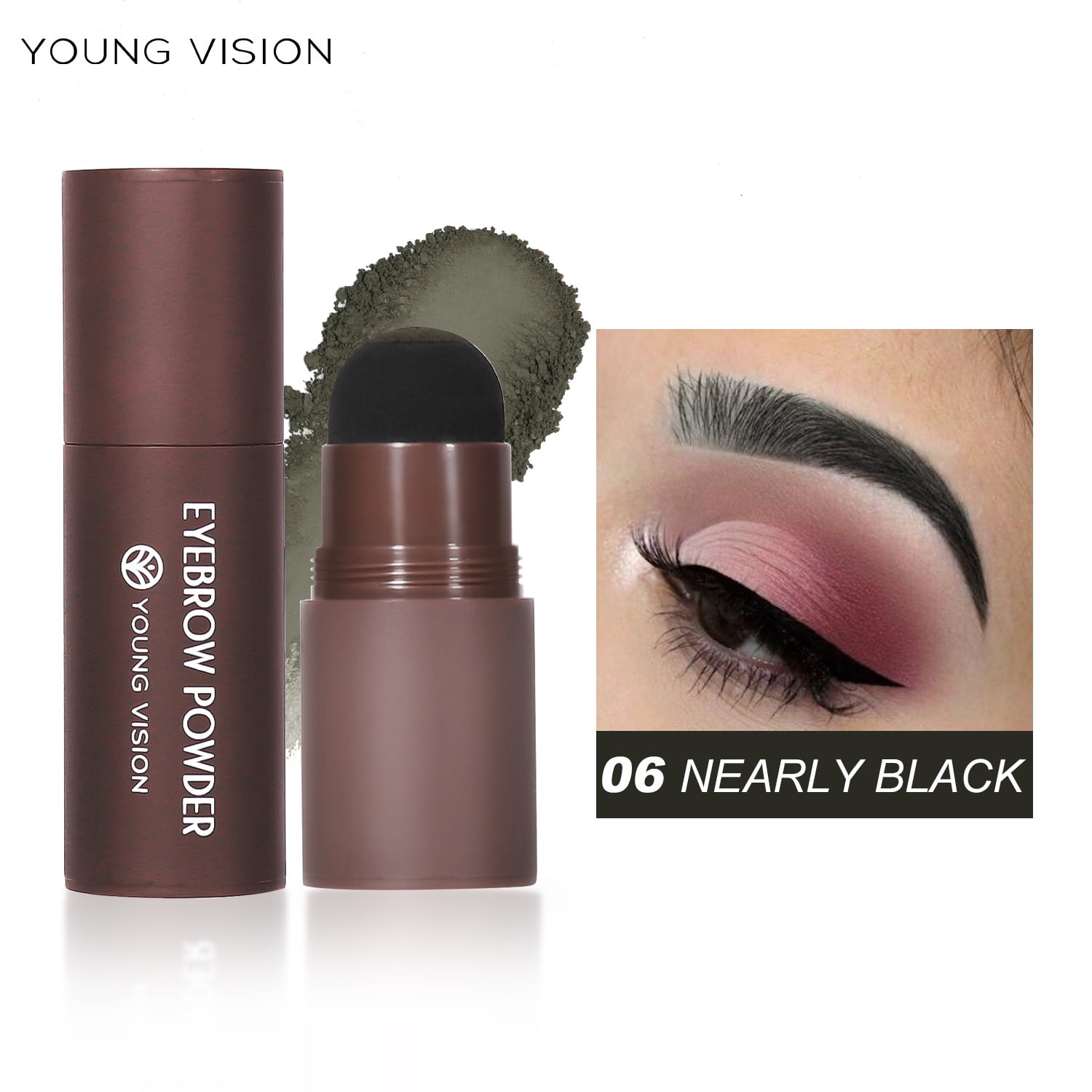 YOUNG VISION Brow Charm, Natural Brow Stamp Shaping Kit Long Lasting ...