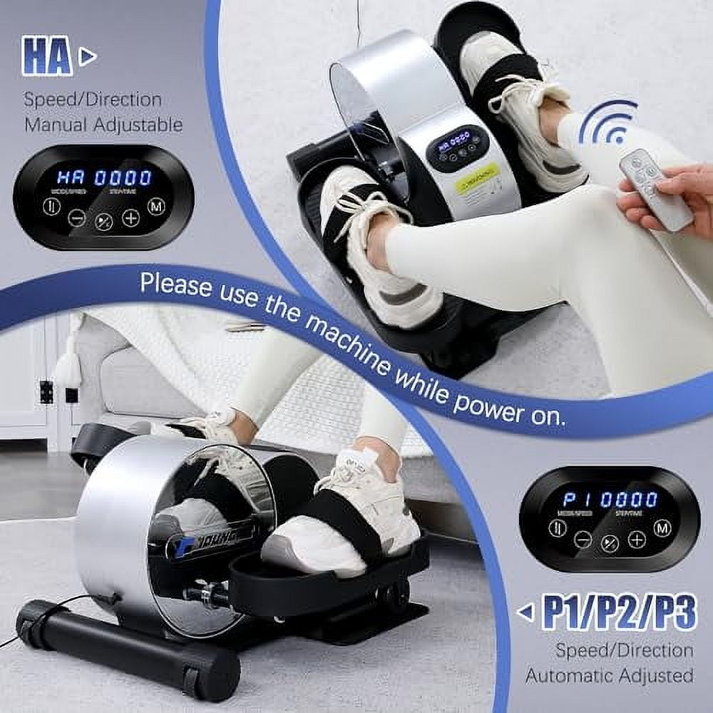 YOUNGFIT Under Desk Elliptical, Ellipse Leg Exerciser While Sitting for ...