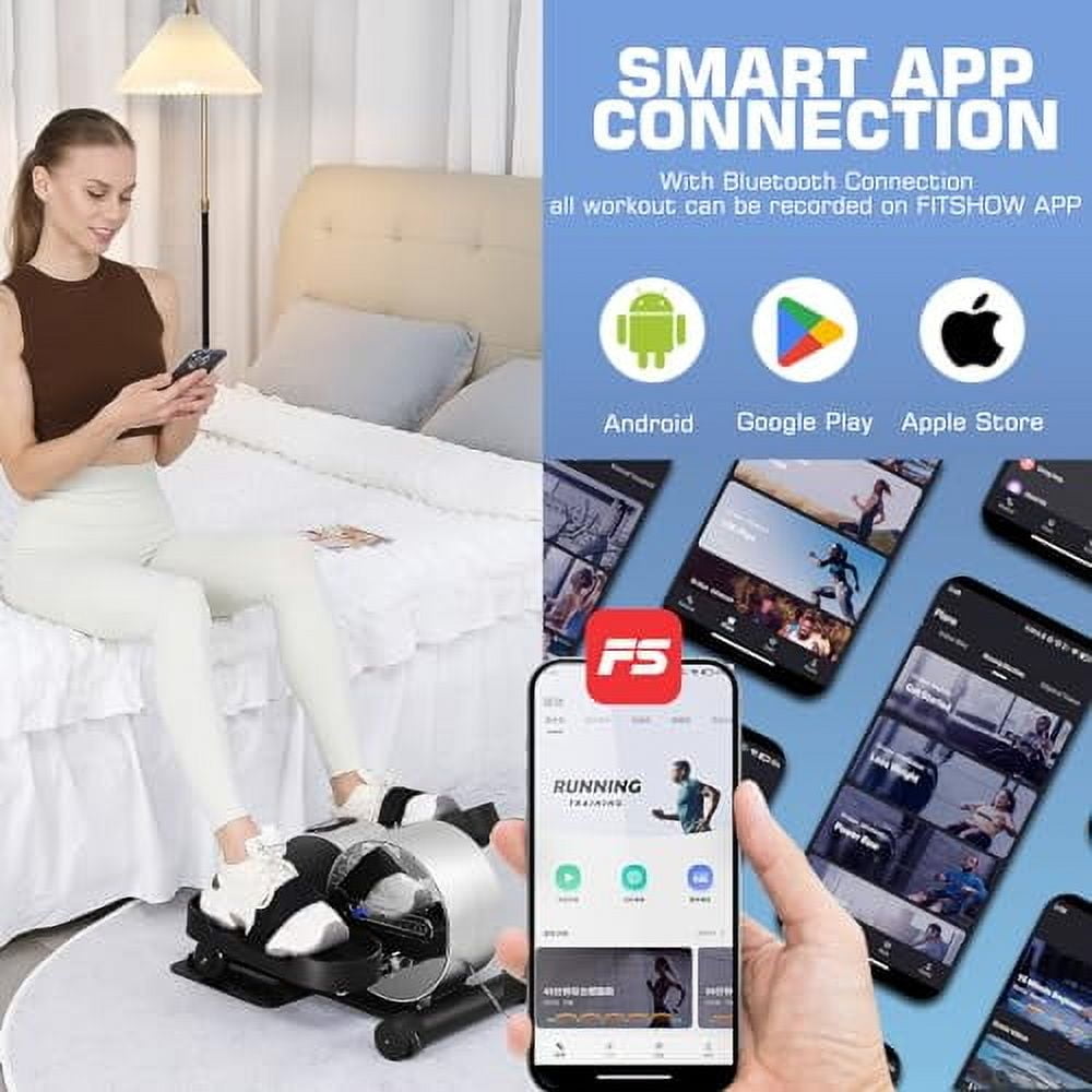 YOUNGFIT Under Desk Elliptical, Ellipse Leg Exerciser While Sitting for ...